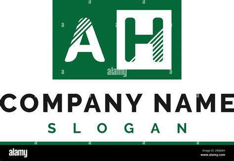 AH Logo Design. AH Letter Logo Icon Vector Illustration - Vector Stock ...