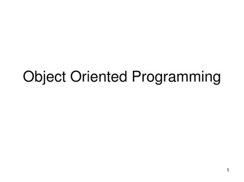 Ppt Object Oriented Programming Powerpoint Presentation Free Download Id4753509