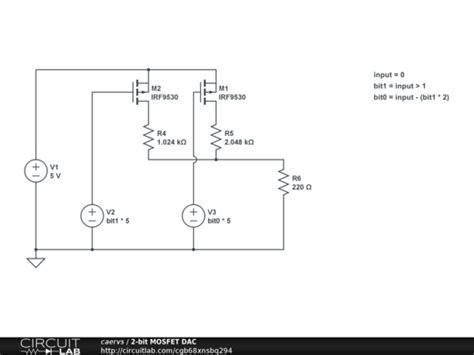 2 Bit Mosfet Dac Circuitlab