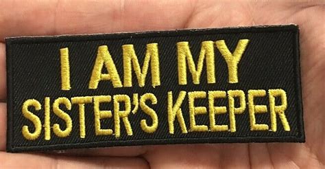 I Am My Sisters Keeper Patch Etsy