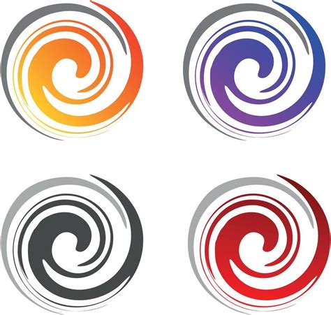 Circular Brush Stroke Vector With Four Color Options 11051802 Vector Art At Vecteezy