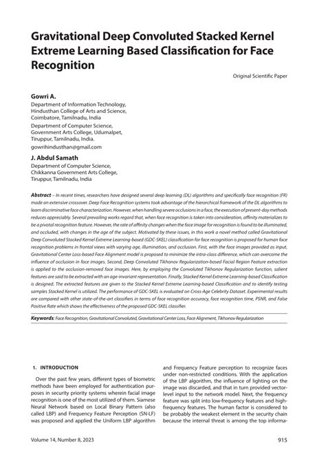 Pdf Gravitational Deep Convoluted Stacked Kernel Extreme Learning Based Classification For
