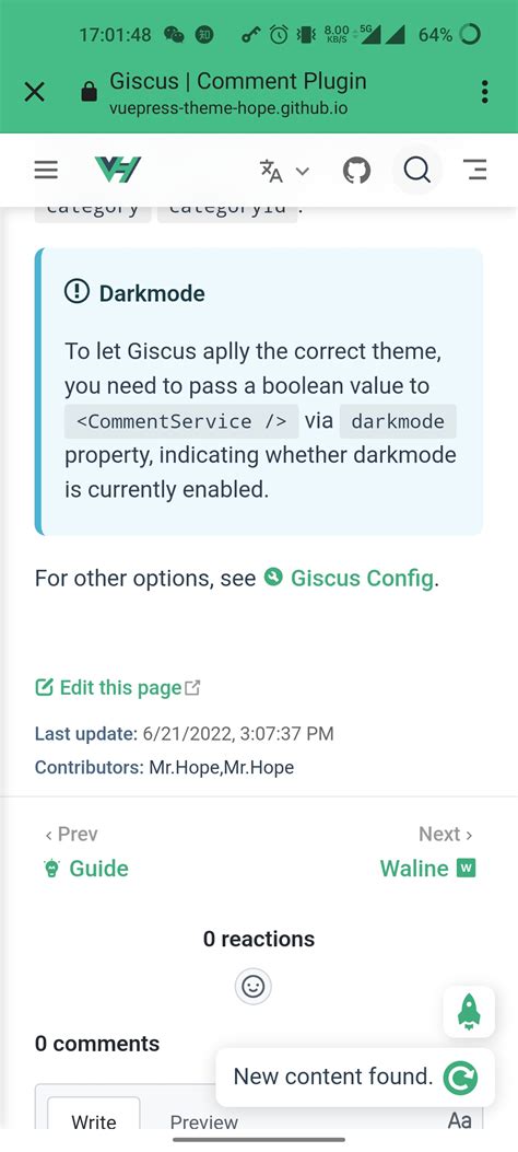 Feature Request Giscus Theme Option Issue Vuepress Theme Hope Vuepress Theme Hope