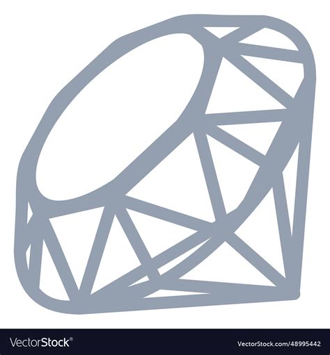 Ruby Programming Language Flat Royalty Free Vector Image