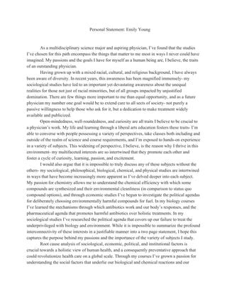 Personal Statement PDF
