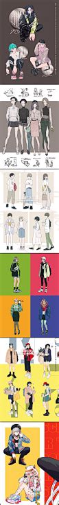 932 动漫男生头像 文艺眼镜帅哥卡通造型 手绘美术设计参考素材 淘宝网