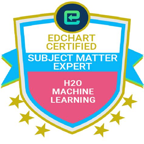 edchart certified h2o machine learning subject matter expert credly