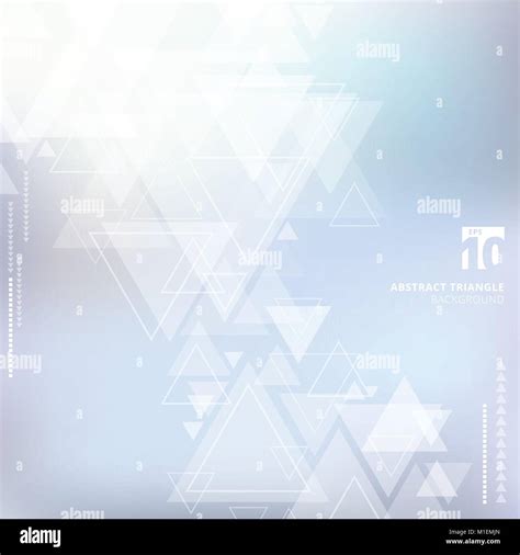 abstract technology blue blurred background with triangles pattern