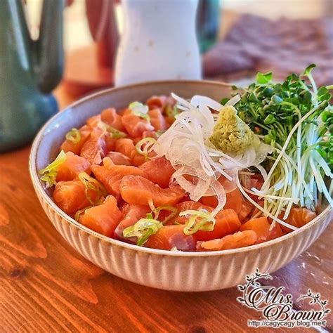 사케동 연어덮밥 만들기 레시피 연어 요리 생연어 소스 네이버 블로그