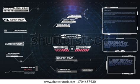 Hud Ui Gui 미래 사용자 인터페이스 스톡 벡터로열티 프리 1704687430 Shutterstock