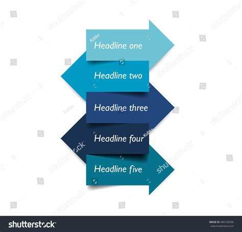 Arrows Template Chart Scheme Flowchart Infographic Stock Vektorgrafik Lizenzfrei 400193596