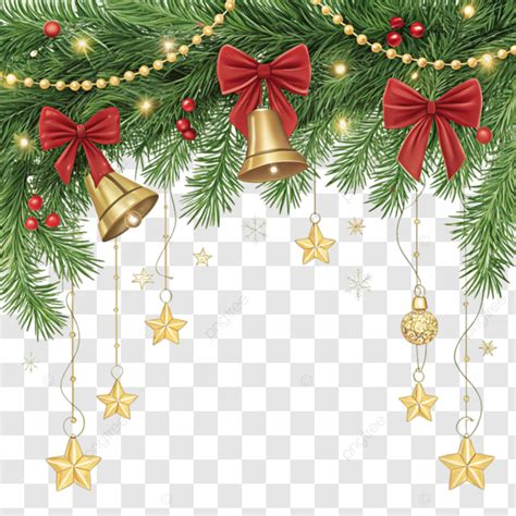 장식이 있는 크리스마스 가지 테두리 크리스마스 가지 나무 전나무 Png 일러스트 및 이미지 에 대한 무료 다운로드 Pngtree