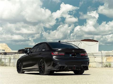 Cmst Bmw 3 Series G20 Carbon Fibre Diffuser With Led Brake Light