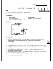 Understanding Potentiometers Properties And Circuit Connections Course Hero