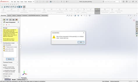 How To Solve The Solidworks Error Message “one Of The Components Of