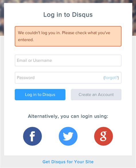 Login Troubleshooting · Disqus