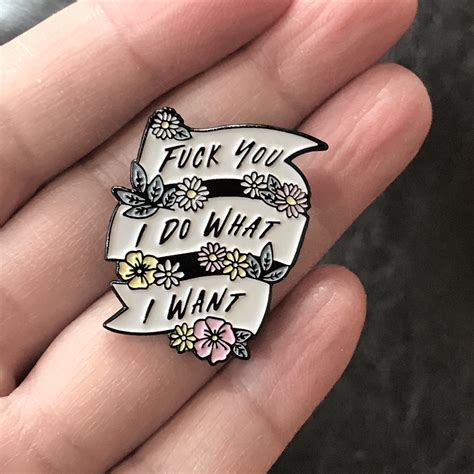 I Do What I Want Enamel Lapel Pin My Life Take Control Do What I Want Enamel Pin Make A
