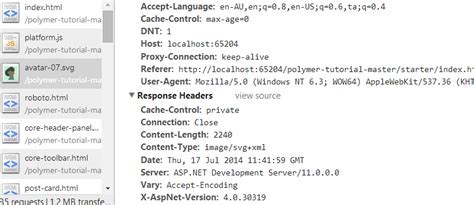 broken svgs while running the polymer tutorial fiddler to the rescue dreaming in crm and power