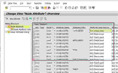 define node attributes in sap
