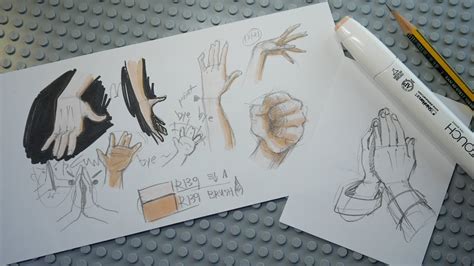 손그림 못그리는 사람의 손그림 강좌 진짜 손 그림 Hand 손 Youtube