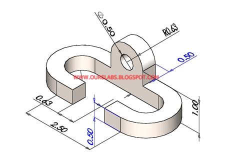 Solidworks Part Creation 86 Step By Step Procedure ~ Ourengineeringlabs