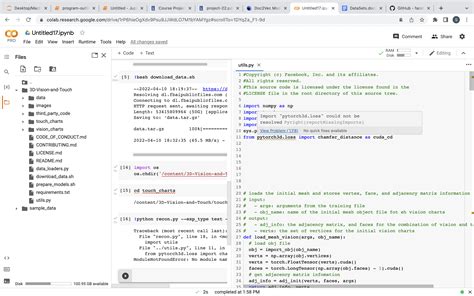 Import · Issue 4 · Facebookresearch 3d Vision And Touch · Github