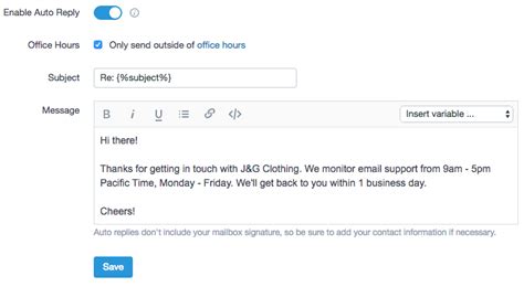 Download Automatic Reply Email Examples Images Hutomo