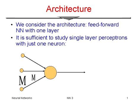 Architecture We Consider The Architecture Feedforward Nn With