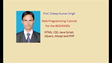 Html Tutorial For Beginners Html Introduction And Html Code Strucutre Video Lecture 01 Part 01