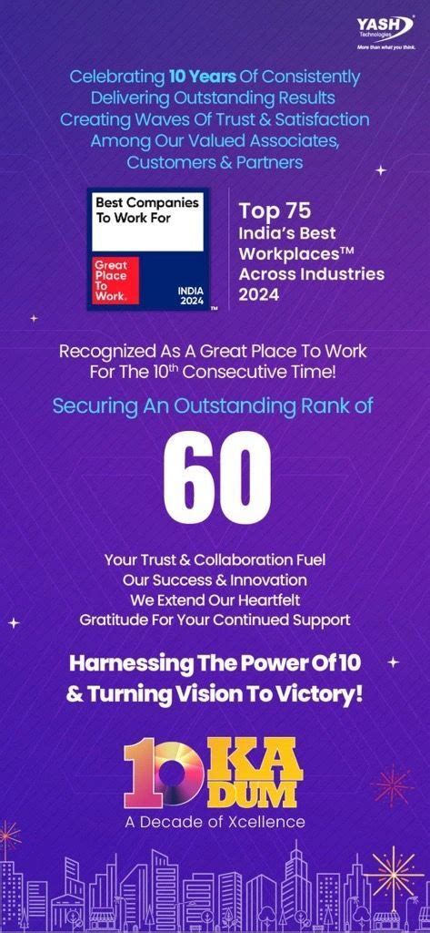 Rohit Marathe On Linkedin Duskadum Gptw Bestworkplace Lifeatyash