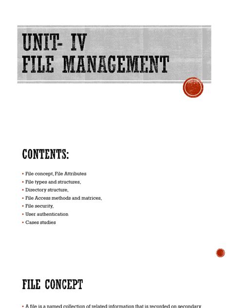 Unit Iv Os Pdf Computer File Directory Computing