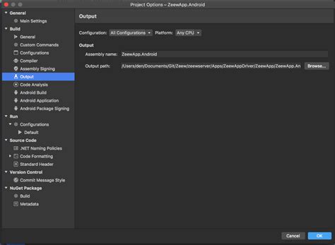 Tfs Naming Ipa Apk Output Of Xamarin Stack Overflow