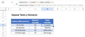 Separar Texto y Números Excel y Google Sheets Automate Excel
