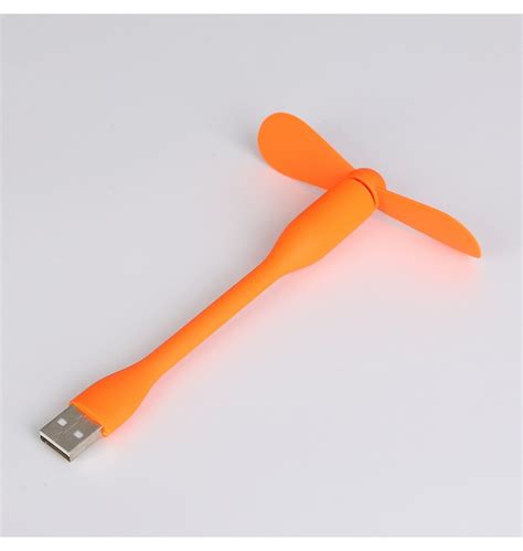 여름 더위 휴대용 Usb 선풍기 부채 강력한 바람 오렌지 티몬