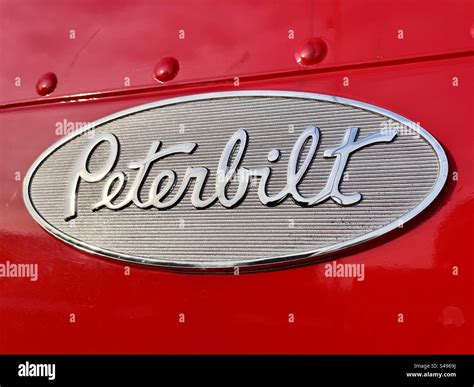 Peterbilt Emblem Logo And Symbol Close Up Detail For The Iconic Us