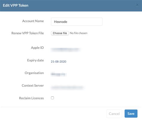 how to renew a volume purchase program vpp token hexnode help center
