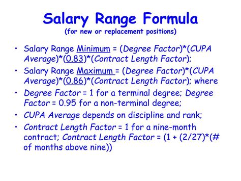 PPT Salary Formulas PowerPoint Presentation Free Download ID