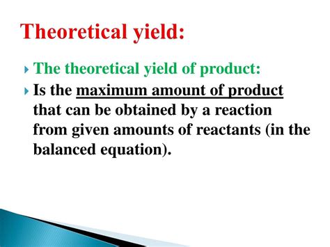 Theoretical Yield
