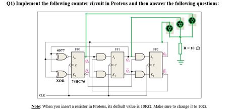 Solved Q Implement The Following Counter Circuit In Chegg