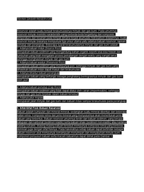 Pdf Teknik Dasar Reservoir Doc Dokumen Tips