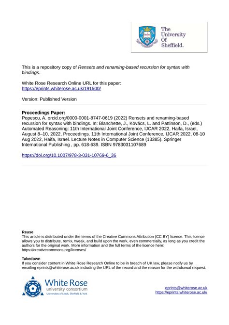 Pdf Rensets And Renaming Based Recursion For Syntax With Bindings