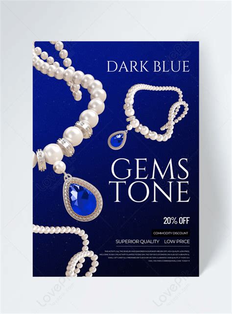 블루 그라데이션 배경 크리 에이 티브 쥬얼리 프로모션 이미지 사진 466006191 무료 다운로드