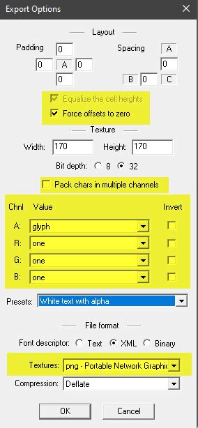 Solved Generating Fonts For The Bitmap Text Object How Do I
