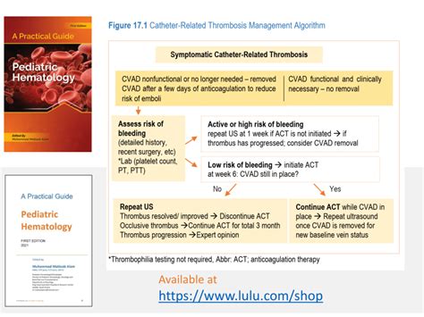 Catheter Related Thrombosis Management Algorithm Download Scientific