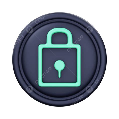 Lock 3d Icon Render 3d Lock Icon 3d Lock Button 3d Icon Render Png