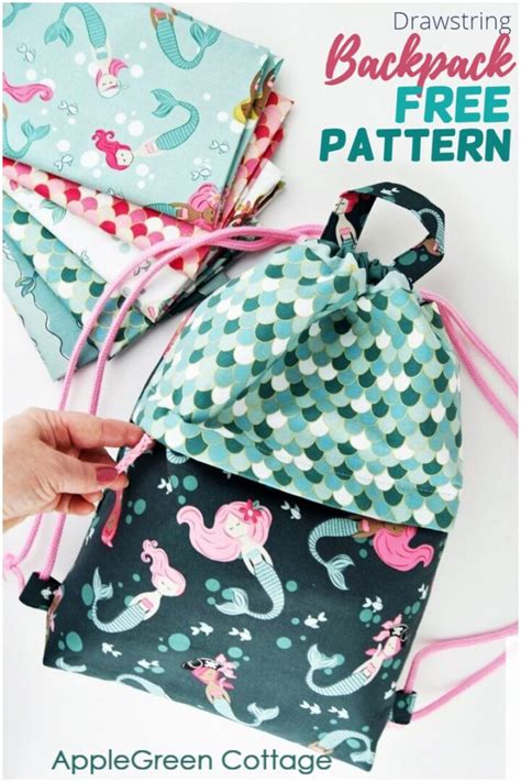 The Best Drawstring Backpack Pattern Applegreen Cottage