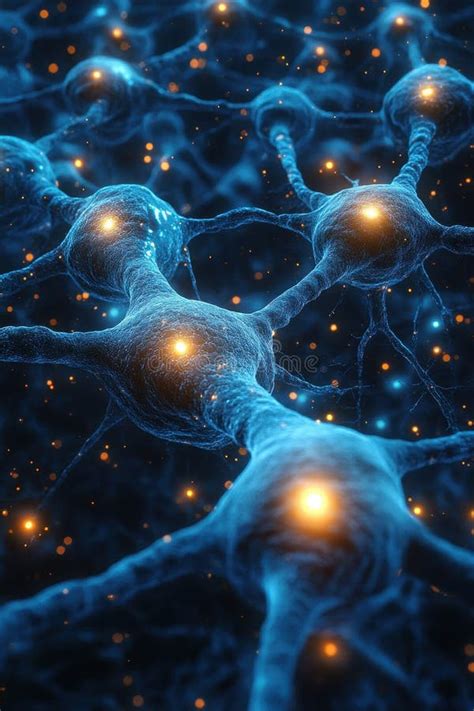 abstract neural webs of interconnected synapse nodes with glowing pathways dynamic branching