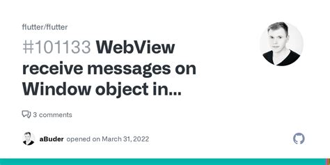 Webview Receive Messages On Window Object In Javascriptchannel Issue Flutter Flutter