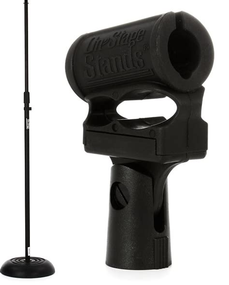 On Stage Ms B Round Base Microphone Stand Bundle With Reverb