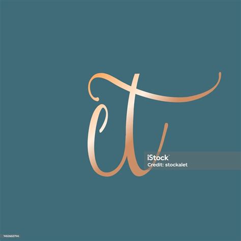 Ct 모노그램 로고 소문자 C 문자 T 장식 서명 문자 붓글씨 알파벳 이니셜 0명에 대한 스톡 벡터 아트 및 기타 이미지 0